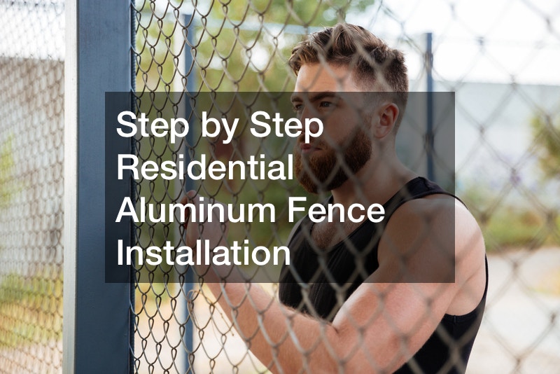 Step by Step Residential Aluminum Fence Installation - Twilight Guide